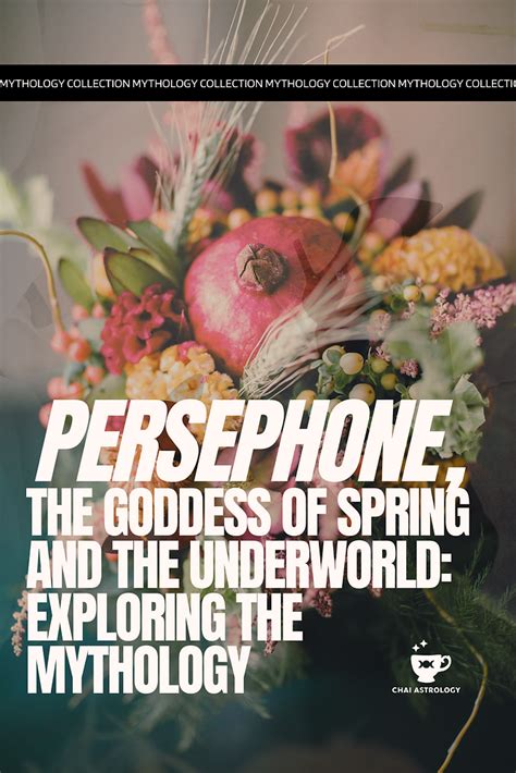 Persephone Underworld Goddess Of Spring Hades Greek Mythology