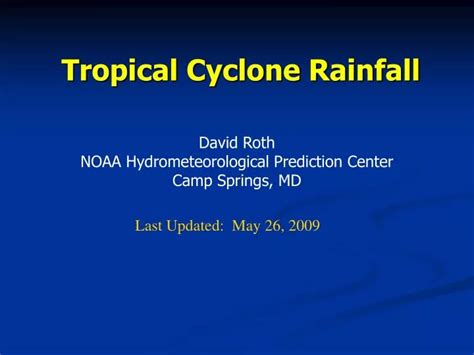 Ppt Tropical Cyclone Rainfall Powerpoint Presentation Free Download Id3082990