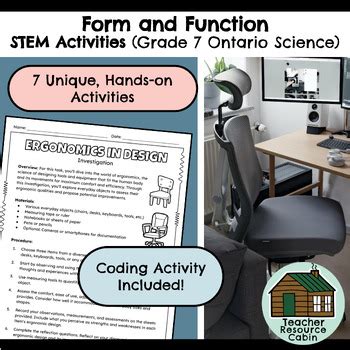 Form Function Design Of Structures STEM Activities Grade Ontario Science