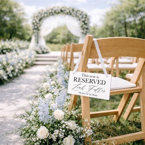 Custom Reserved Seat Wedding Sign Acrylic Reserved Seat Sign For
