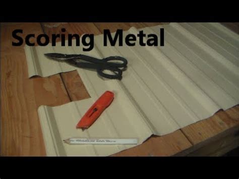 Score Metal With A Knife Youtube