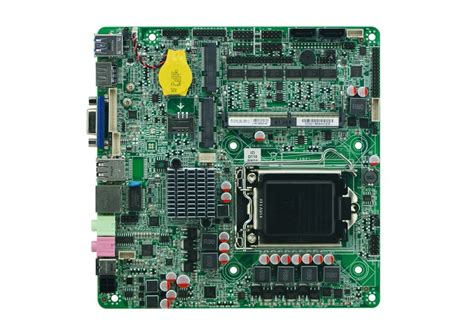 Intel Skylake Kabylake LGA1151 DDR4 H110 Mini Itx Motherboard 6 RS232 With Lvds Industrial