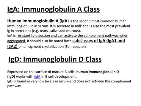 What Is An Antibodyimmunoglobulins Classes And Sub Classes Pptx