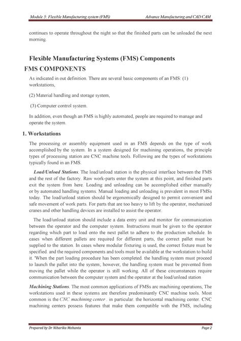 Cam And Automation Lecture Notes 2 Continues To Operate Throughout