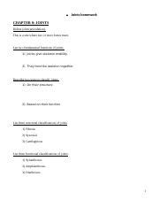 Understanding Joints Functions Classification And Common Course Hero
