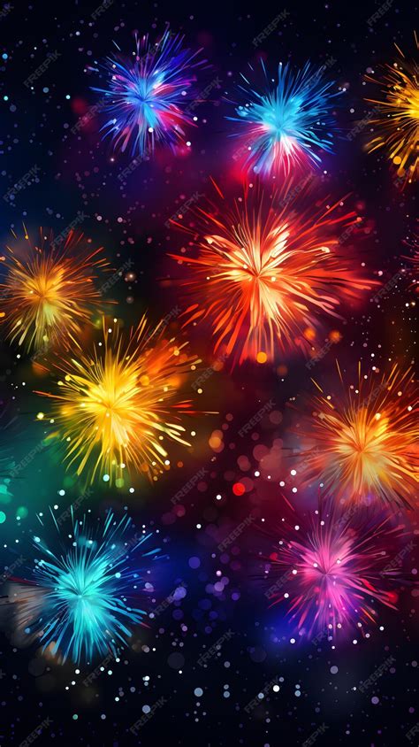 Premium Ai Image Fireworkthemed Website Design With Illustration