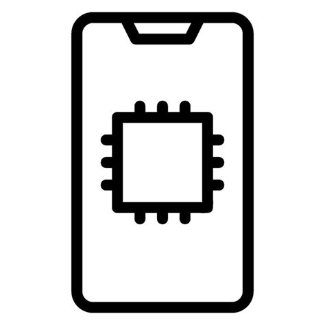 Processor Line Icon Vector Art At Vecteezy