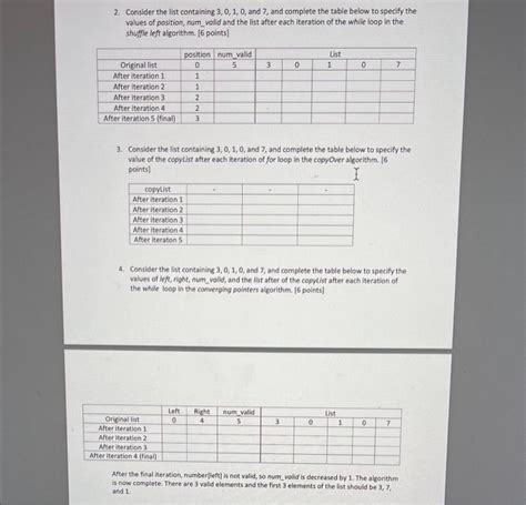 Solved 2 Consider The List Containing 3010 And 7 And