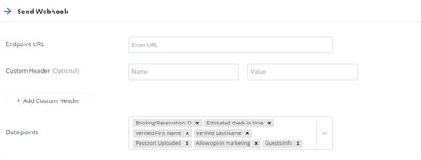 outgoing data previously webhooks duve