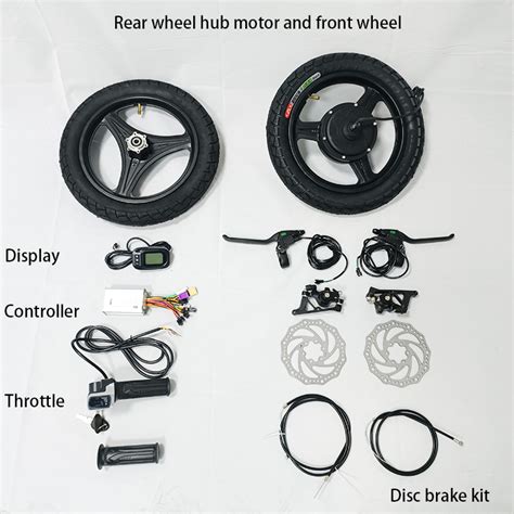 14 인치 24v36v48v 350w 500w Gearless 브러시리스 허브 모터 전기 자전거 변환 키트 전기 스쿠터 모터 키트 Buy 14 인치 모터 변환 키트전기