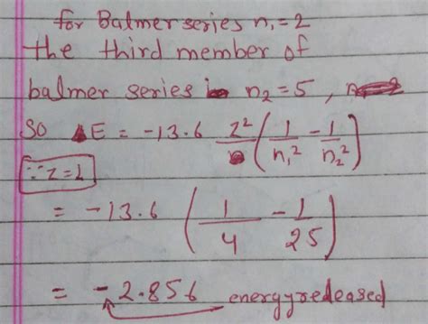 Ionization Energy Of Hydrogen Atom In Ground State Is 13 6 Ev The