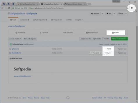 github repository size download softpedia
