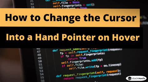 How To Change The Cursor Into A Hand When A User Hovers Over A List Item StackHowTo