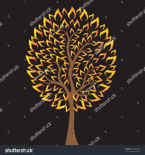 Tree Isolated On White Background Vector Stock Vector Royalty Free Shutterstock