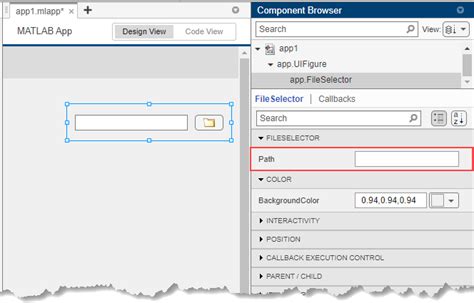 create public properties for custom ui components in app designer