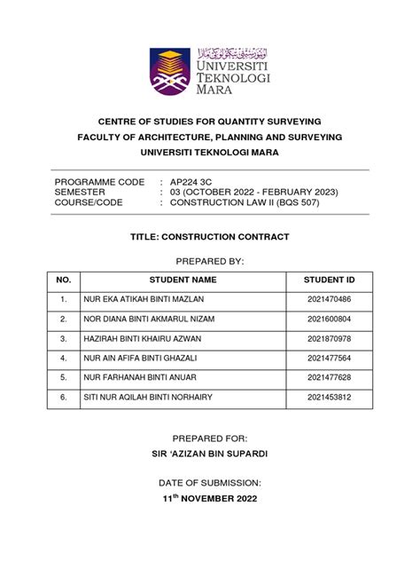 Construction Contract Assignment 1 Pdf Lawsuit Breach Of Contract
