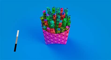 만화 감자 튀김 3d 모델 29 Max Fbx Unknown Obj Free3d