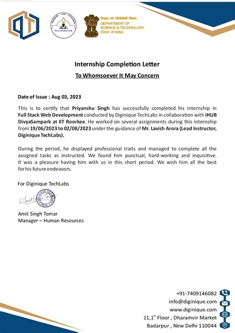 Priyanshu Singh On Linkedin Fullstackdeveloper Fullstackdeveloper Internshipcompletion