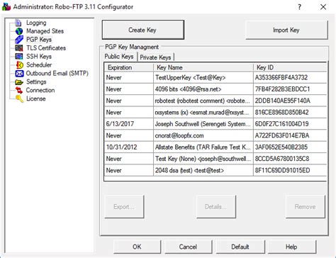 Robo Ftp Users Guide Robo Ftp Interface The Configurator Pgp