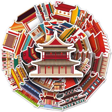 Vintage Architecture Stickers Retro Architecture Stickers