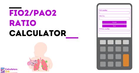 Fio2 Pao2 Ratio Calculator