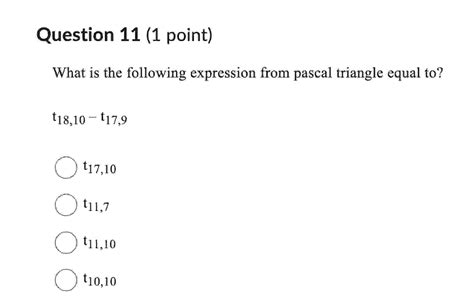 solved question 11 1 ﻿point what is the following