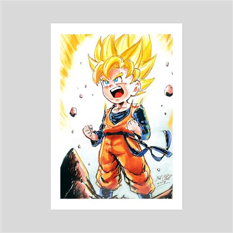 Ssj Goten An Art Print By Mark Clark Ii Inprnt