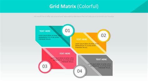 Grid Matrix Diagram Colorful