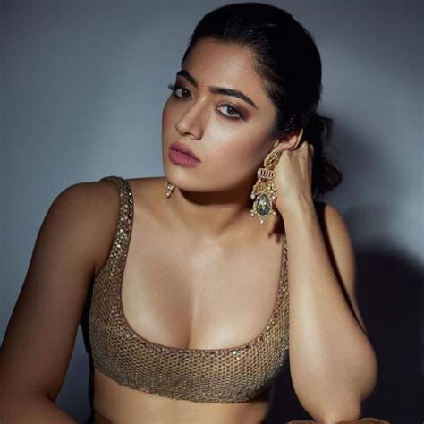 Goodbye Actress Rashmika Mandanna Exudes Golden Glow Reminds Us Why