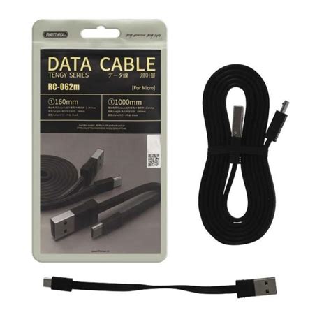 Remax Fast Charging Data Cable Rc 062m Black Bd