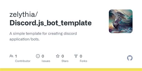 github zelythia discord js bot template a simple template for