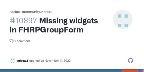 Missing Widgets In FHRPGroupForm Issue Netbox Community Netbox GitHub