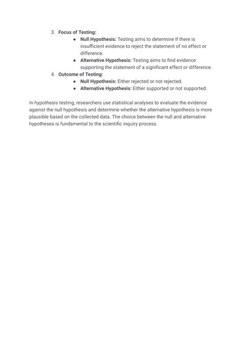 Ppt Hypothesis Difference Between Null And Alternative Pdf Powerpoint