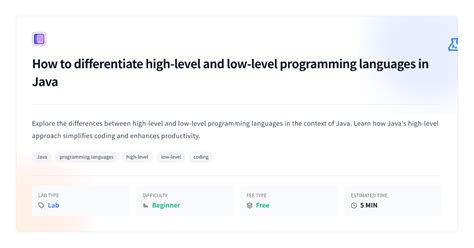 How To Differentiate High Level And Low Level Programming Languages In