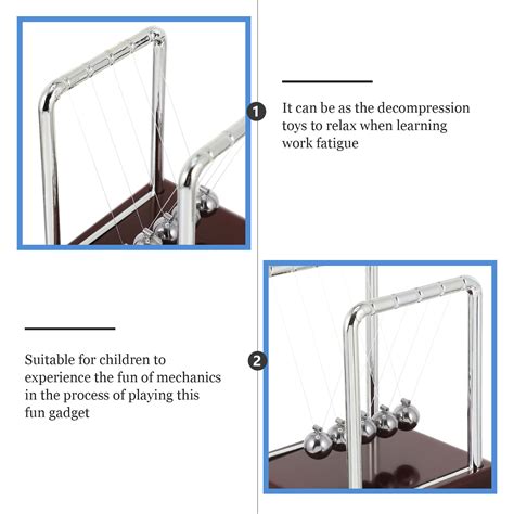 Qiysamall Newtons Pendulum Balls Energy Conservation Model Experiment