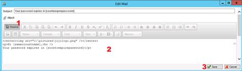 Jiji Password Expiration Notification Email Customization