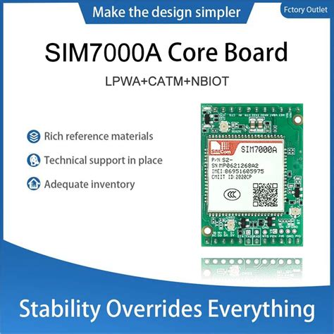 Simcom Sim7000a Sim7000e Sim7000g Sim7070e Sim7070g Nbiot Catm Lpwa Coreboard 1pcs