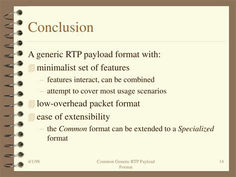 Ppt Common Generic Rtp Payload Format Powerpoint Presentation Free Download Id 5454338