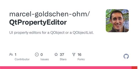 github marcel goldschen ohm qtpropertyeditor ui property editors for