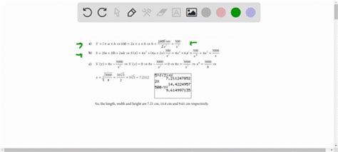 SOLVED The Outside Surface Area Of An Open Box Is 75 Cm 2 The Numerade