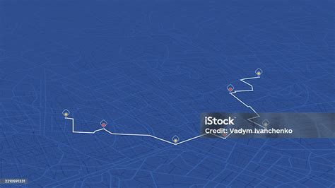 Gps Navigation To Pins And Multiple Markers On Route Cty Map Featuring Directional Signs An