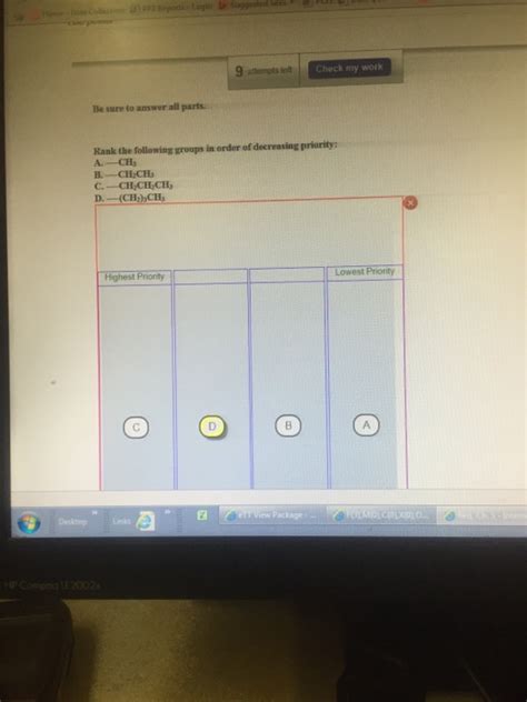 Solved Rank The Following Groups In Order Of Decreasing