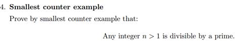 solved 4 smallest counter example prove by smallest counter