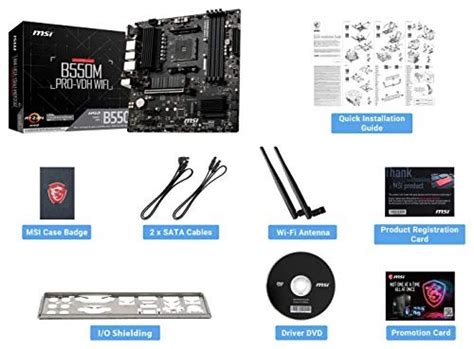 MSI B550M PRO VDH WIFI Motherboard Specs Compare Prices Pangoly