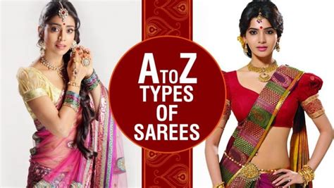 A To Z Types Of Saree We Bet You Didnt Know About LooksGud Com