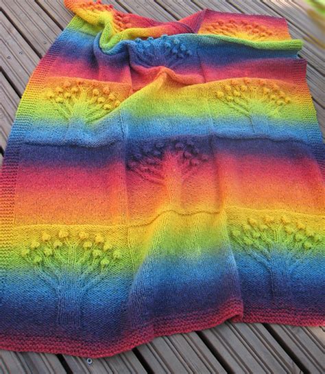 Amazing Knitting Apple Tree Blanket Free Pattern