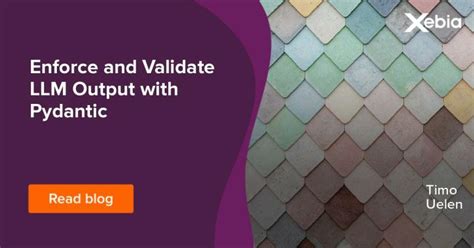 Enforce And Validate Llm Output With Pydantic Michael Odonnell