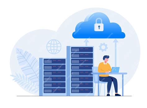 Premium Vector Data Server Web Concept Storage Technology Database
