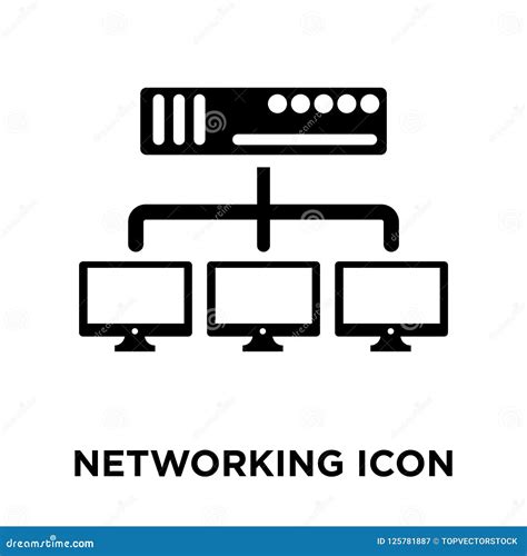 Networking Icon Vector Isolated On White Background Logo Concept Of Networking Sign On