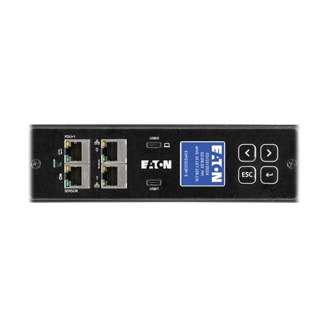 Universal Input Metered Pdu 5kw To 23kw 200v 415v 24 Outlets End Entry Input Eaton